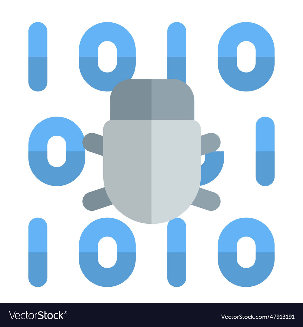 Overflowing Bug In The Binary Code Search Vector Image 
