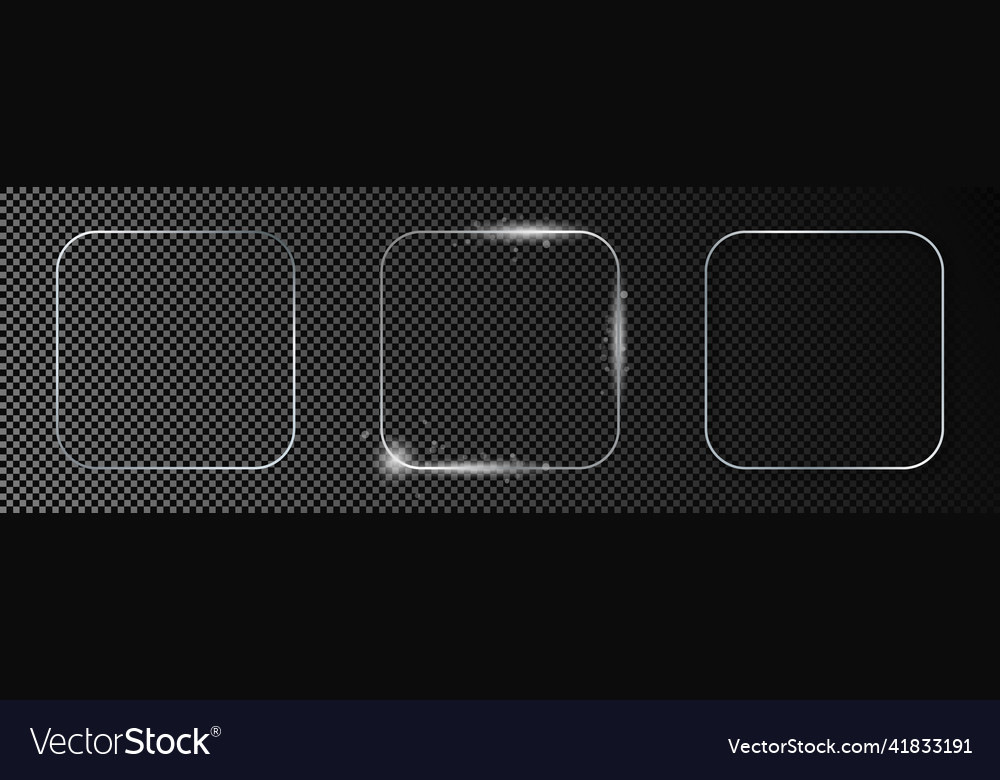 Silver glowing rounded rectangular shape frame Vector Image