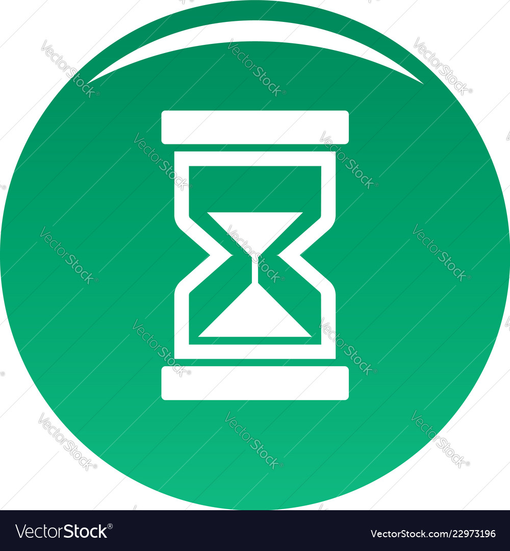 Cursor loading element icon green Royalty Free Vector Image