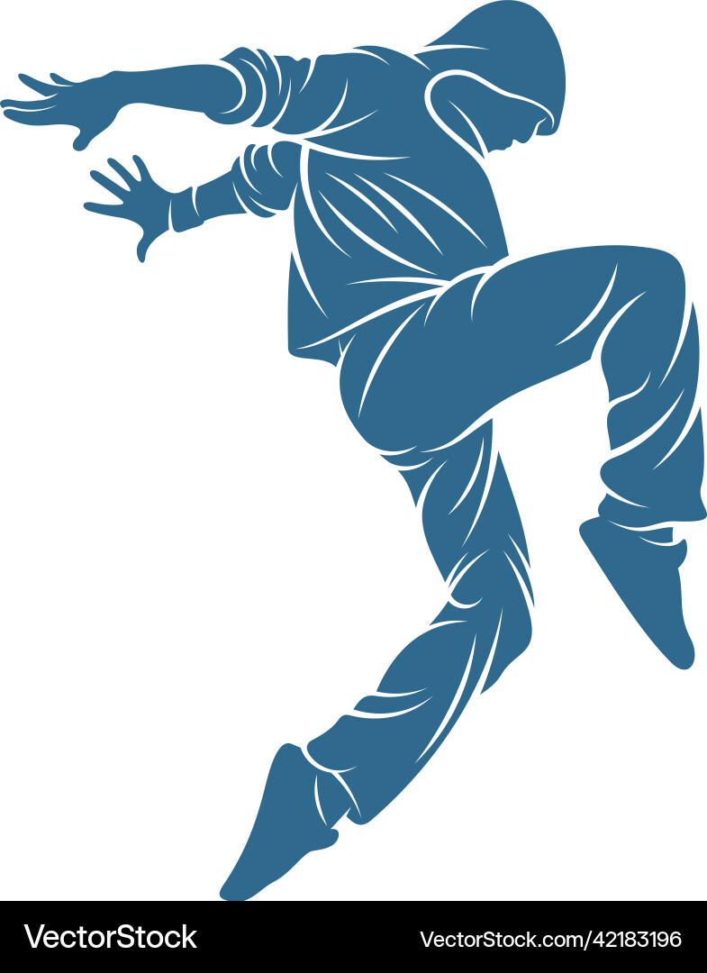Dancer hip hop design template street Royalty Free Vector
