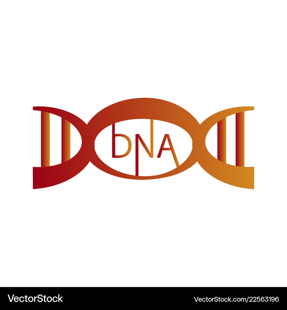 Dna genetic sign elements and icons collection Vector Image