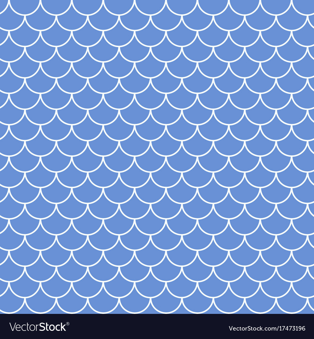 Fish scale seamless pattern Royalty Free Vector Image
