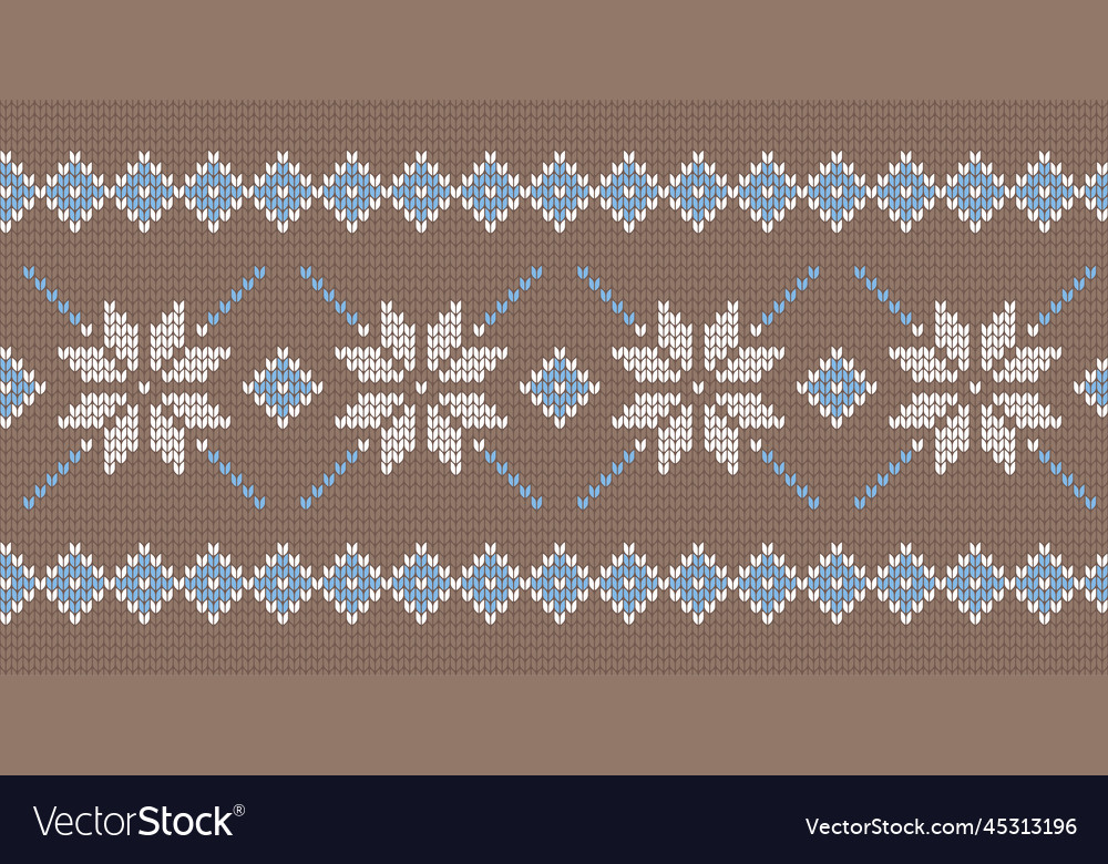 Knitted seamless pattern background Royalty Free Vector