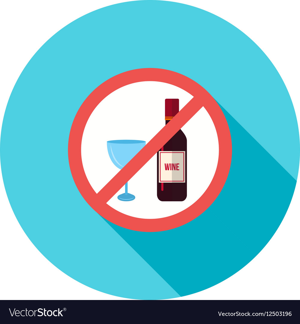 No drinking Royalty Free Vector Image - VectorStock