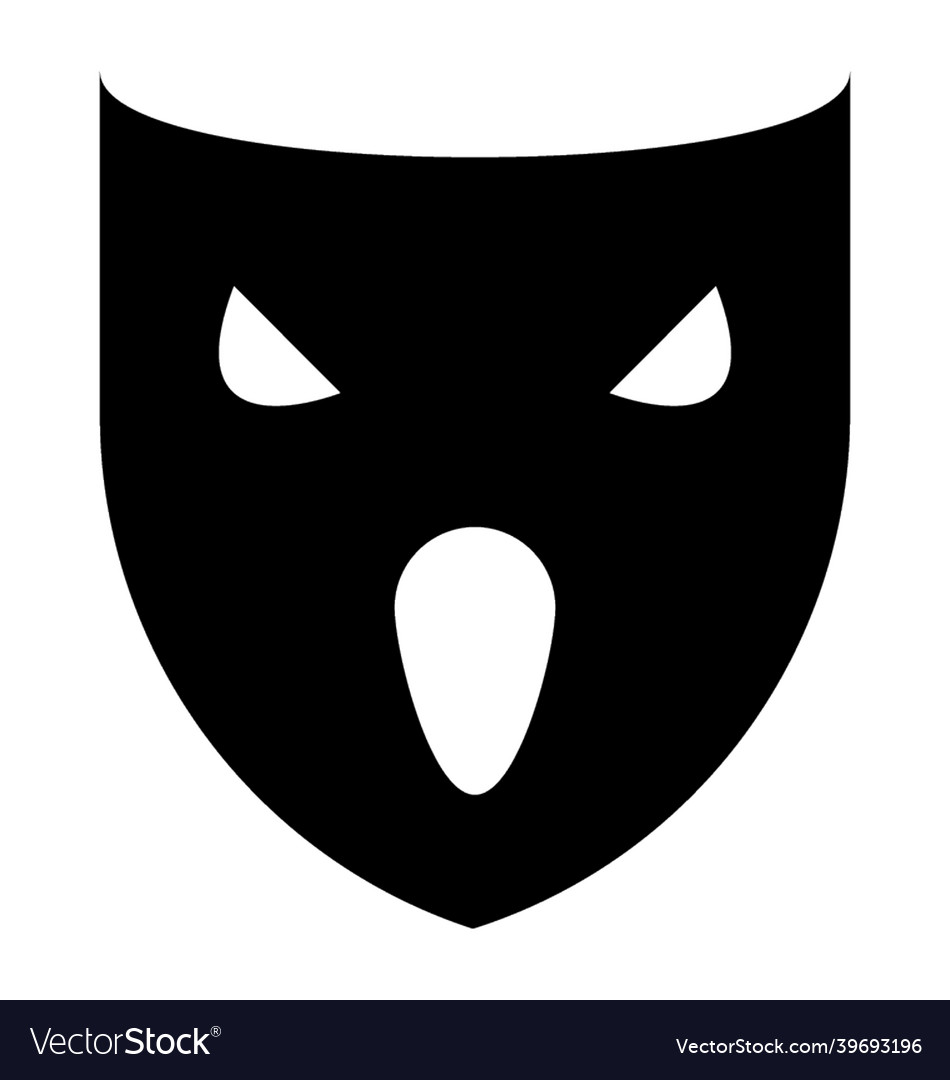 Scary face Royalty Free Vector Image - VectorStock