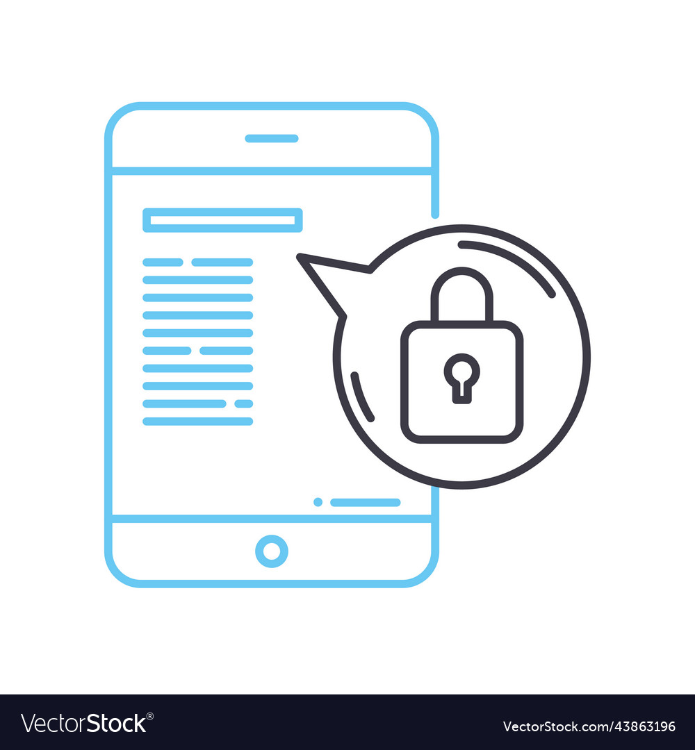 Secret message line icon outline symbol Royalty Free Vector Secret message line icon outline symbol Royalty Free Vector