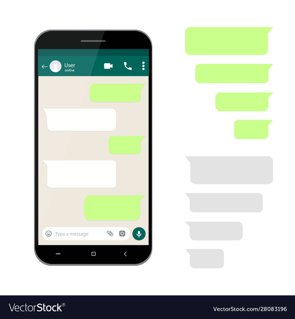 Set dialog bubbles messaging interface isolated Vector Image