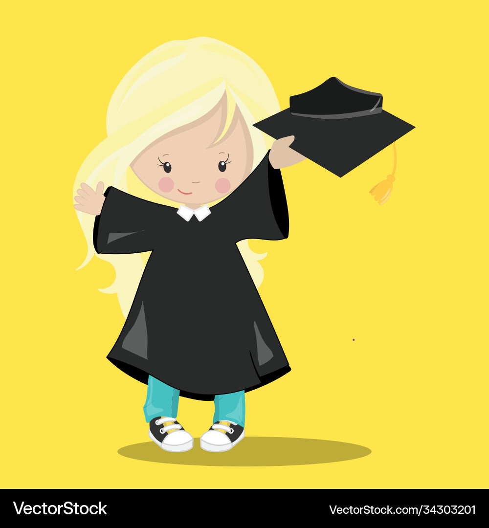 Graduation day girl 19 Royalty Free Vector Image