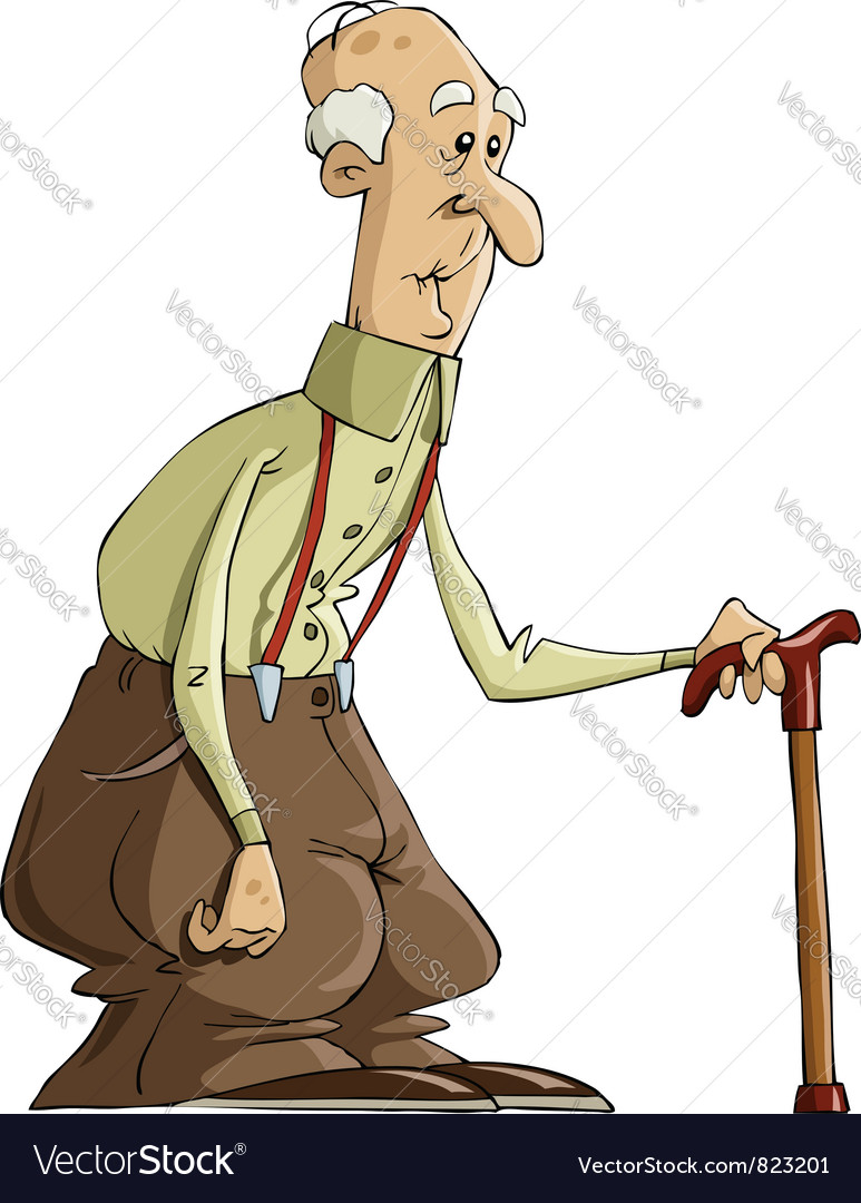 Old man Royalty Free Vector Image - VectorStock