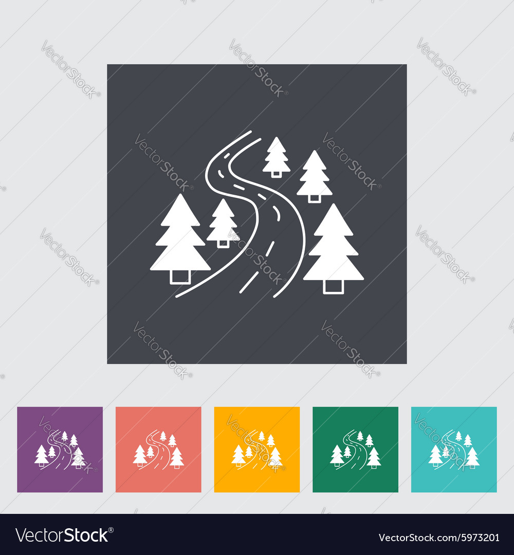 Road icon Royalty Free Vector Image - VectorStock