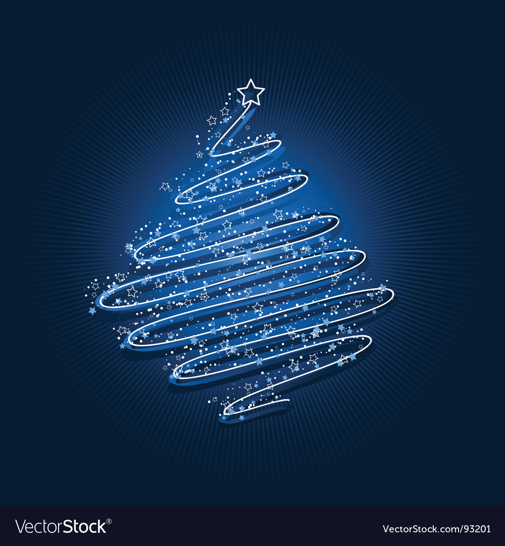 Scribble christmas tree Royalty Free Vector Image