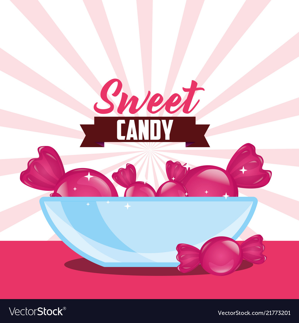 Sweet candy concept Royalty Free Vector Image - VectorStock