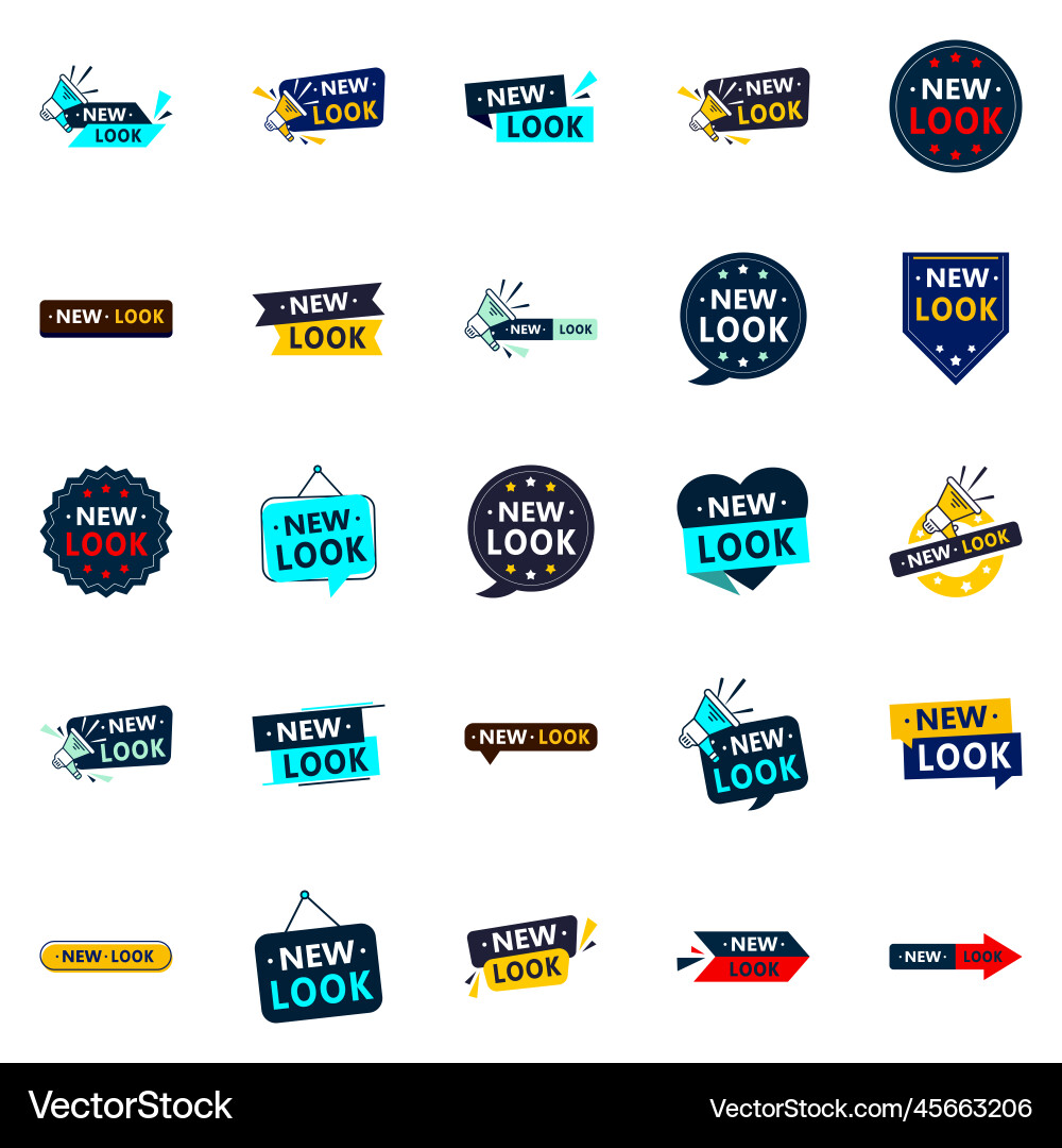 25 highquality elements for a polished Royalty Free Vector