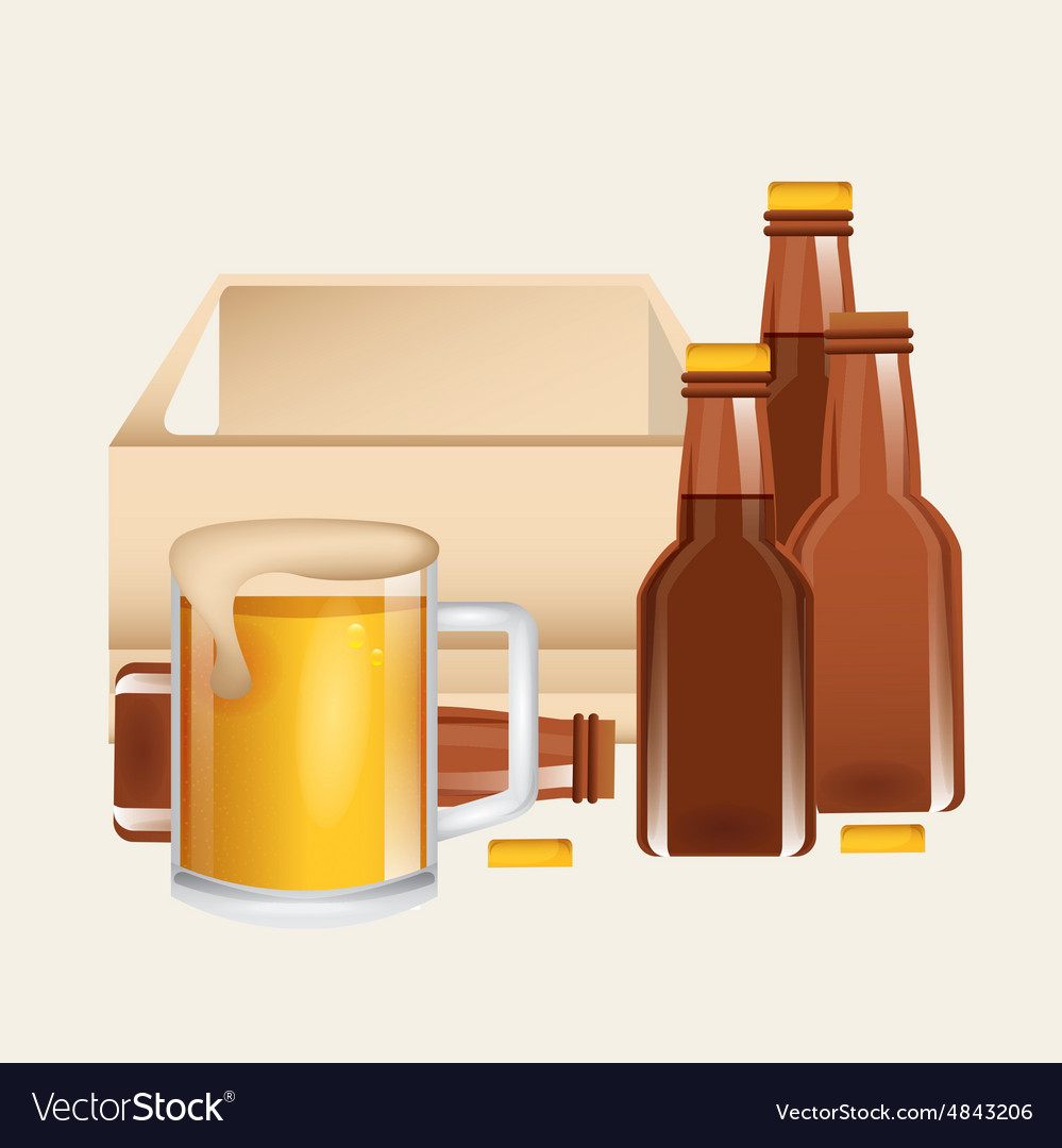 Cold beer Royalty Free Vector Image - VectorStock