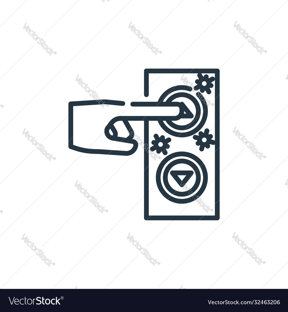 Elevator buttons icon editable Royalty Free Vector Image