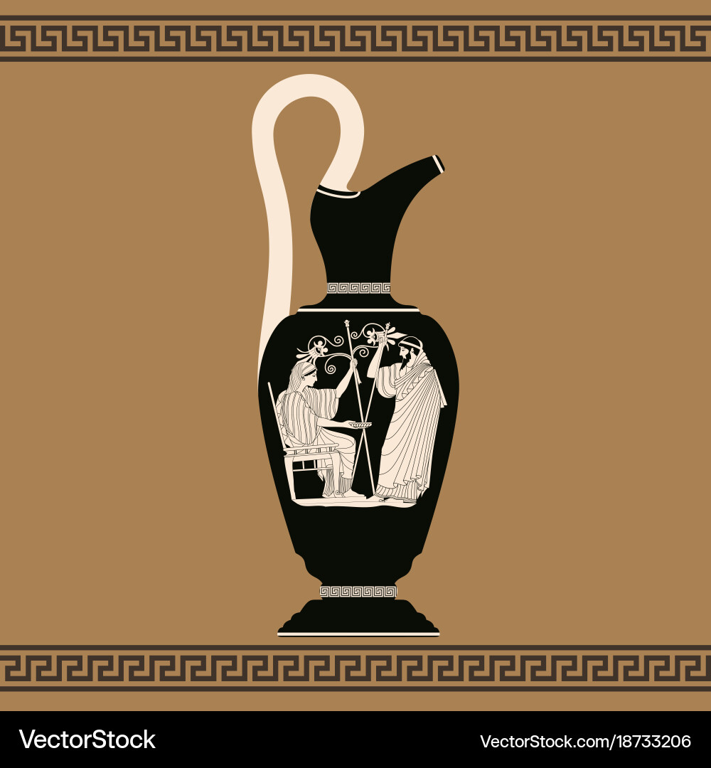 Greek vase Royalty Free Vector Image - VectorStock