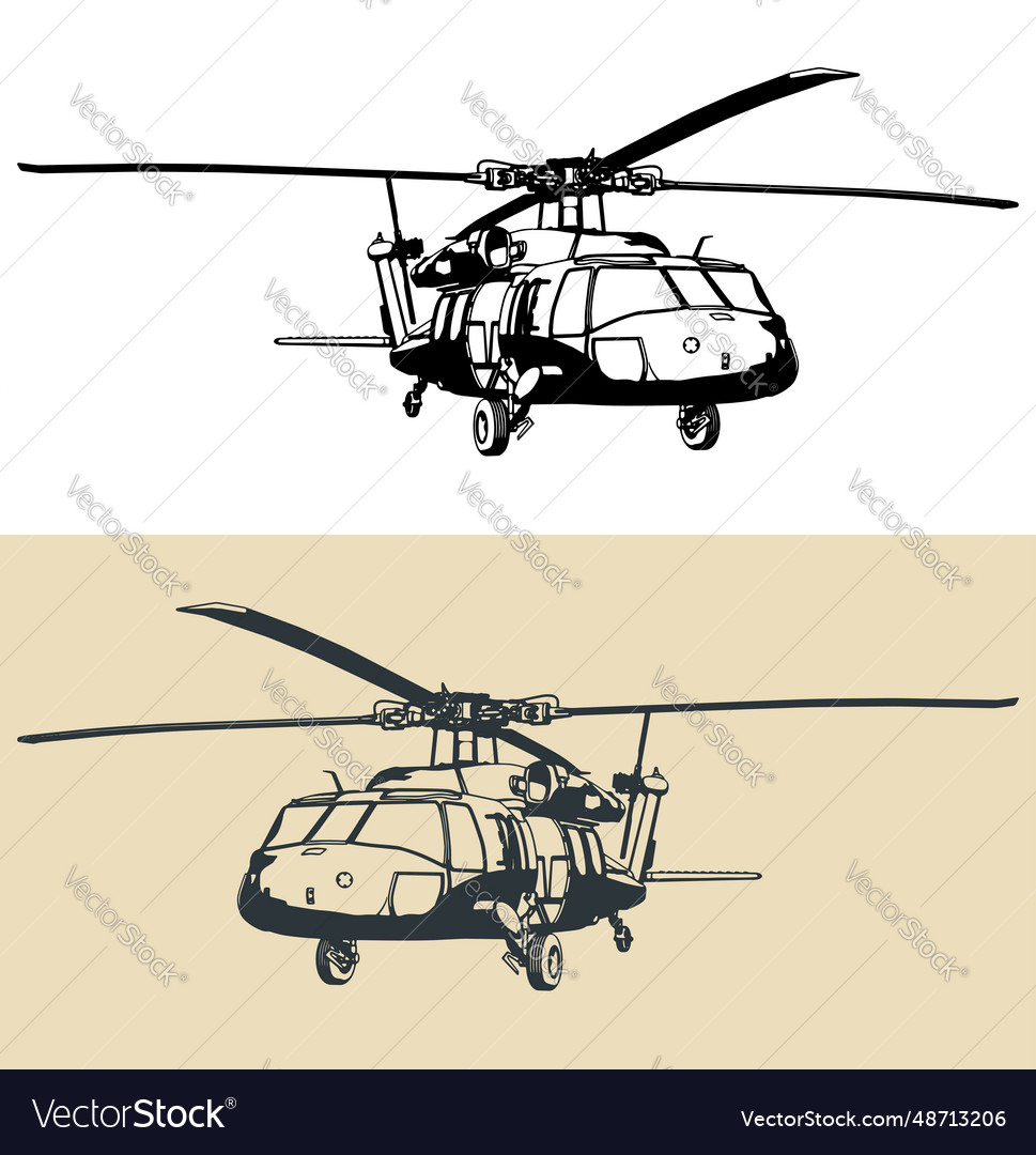 Helicopter Royalty Free Vector Image - VectorStock