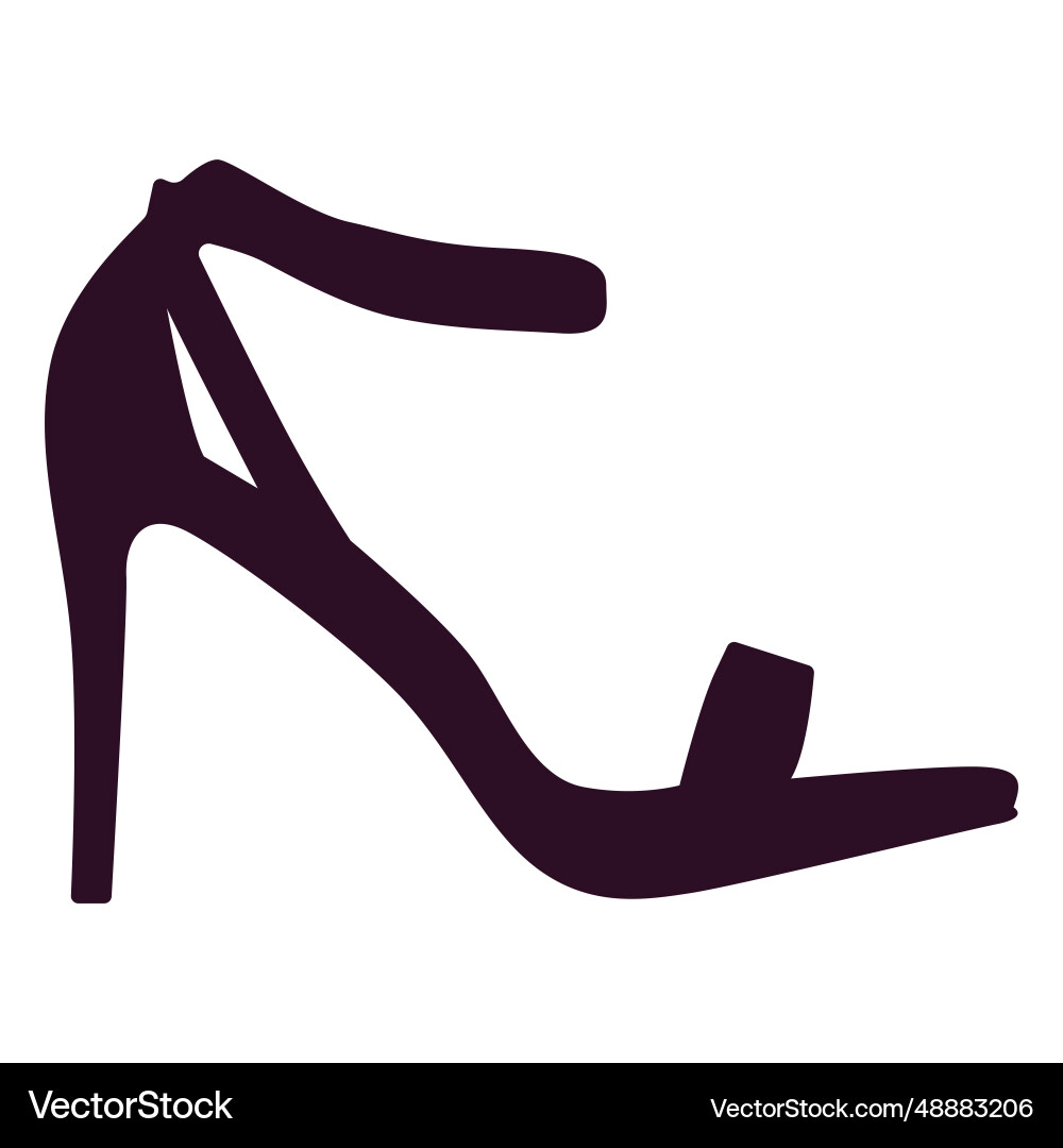 High heel woman shoe Royalty Free Vector Image