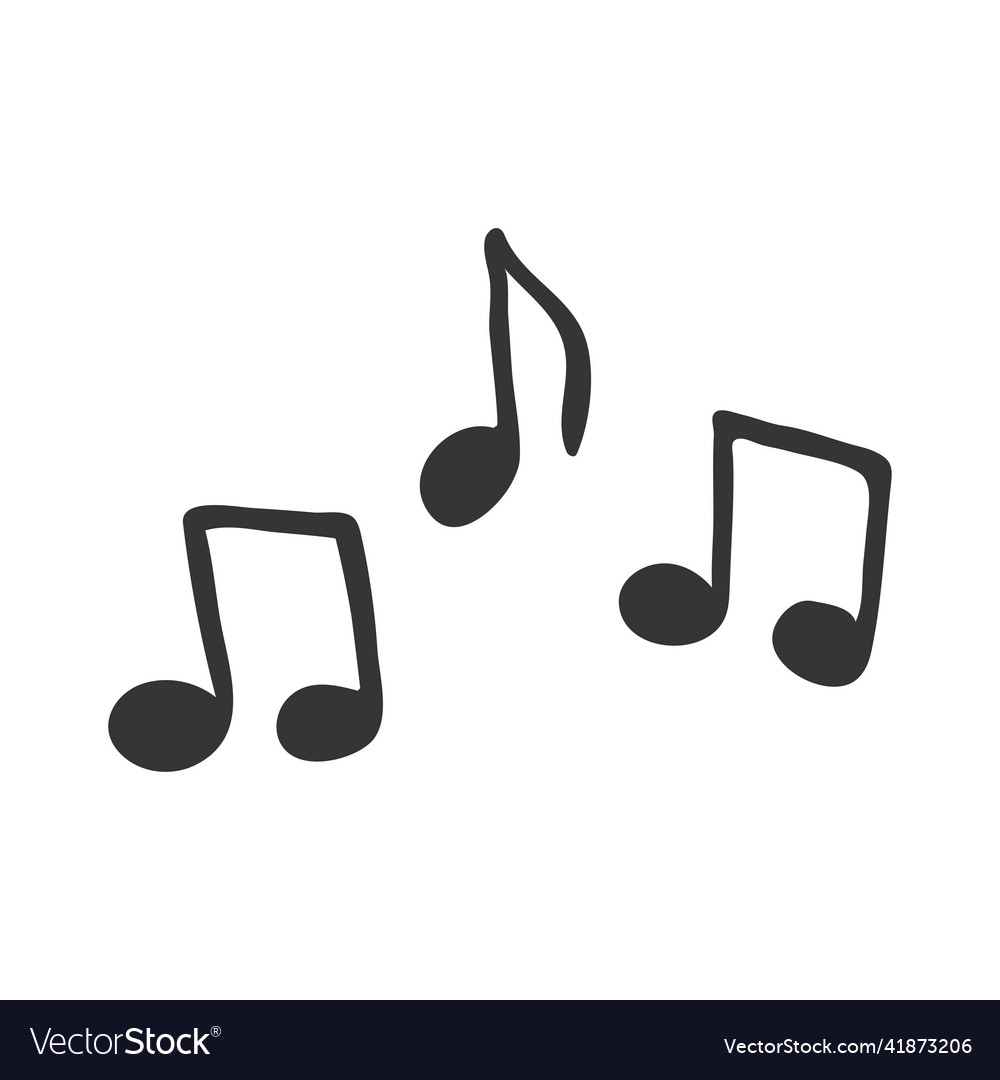 Music note sign Royalty Free Vector Image - VectorStock