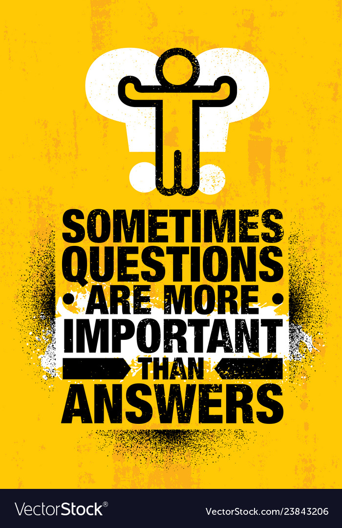 Power of questions motivation poster Royalty Free Vector