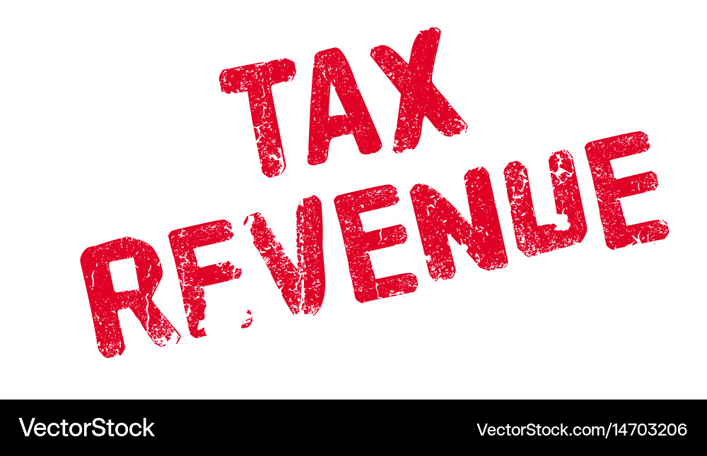 Tax revenue rubber stamp Royalty Free Vector Image