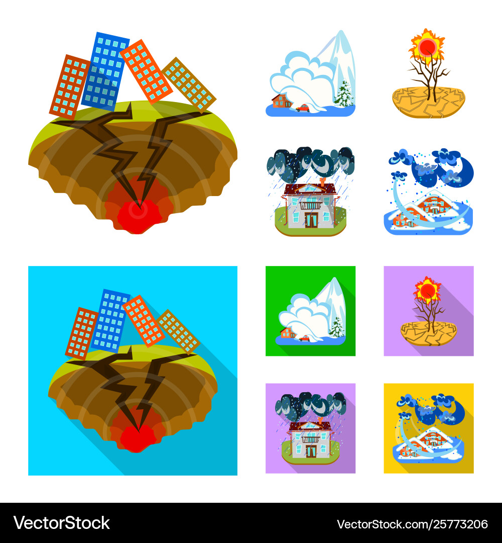 Weather and distress symbol Royalty Free Vector Image