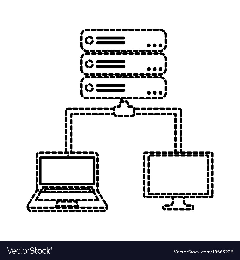 Web hosting design Royalty Free Vector Image - VectorStock