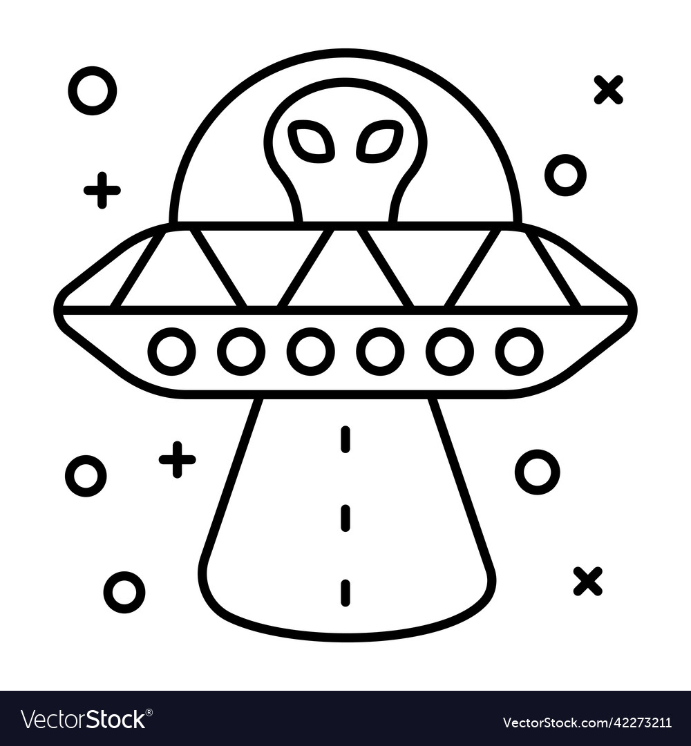 Alien ship Royalty Free Vector Image - VectorStock