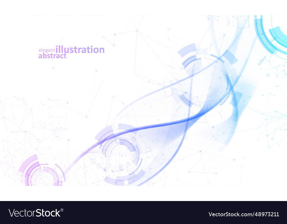 Big data visualization Royalty Free Vector Image