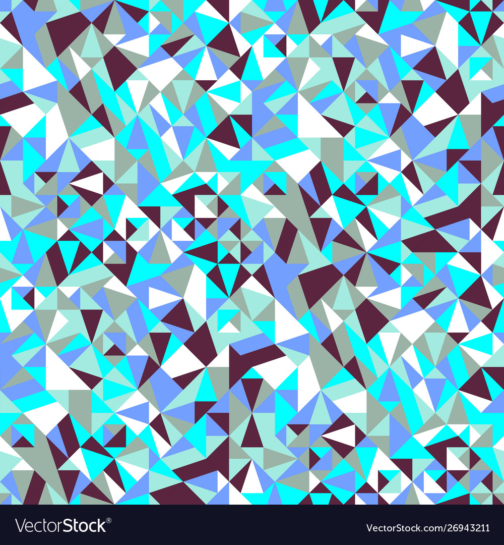 Geometrical seamless mosaic triangle pattern Vector Image