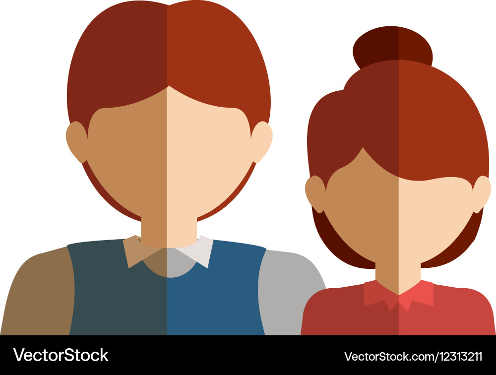 Isolated woman and man design Royalty Free Vector Image