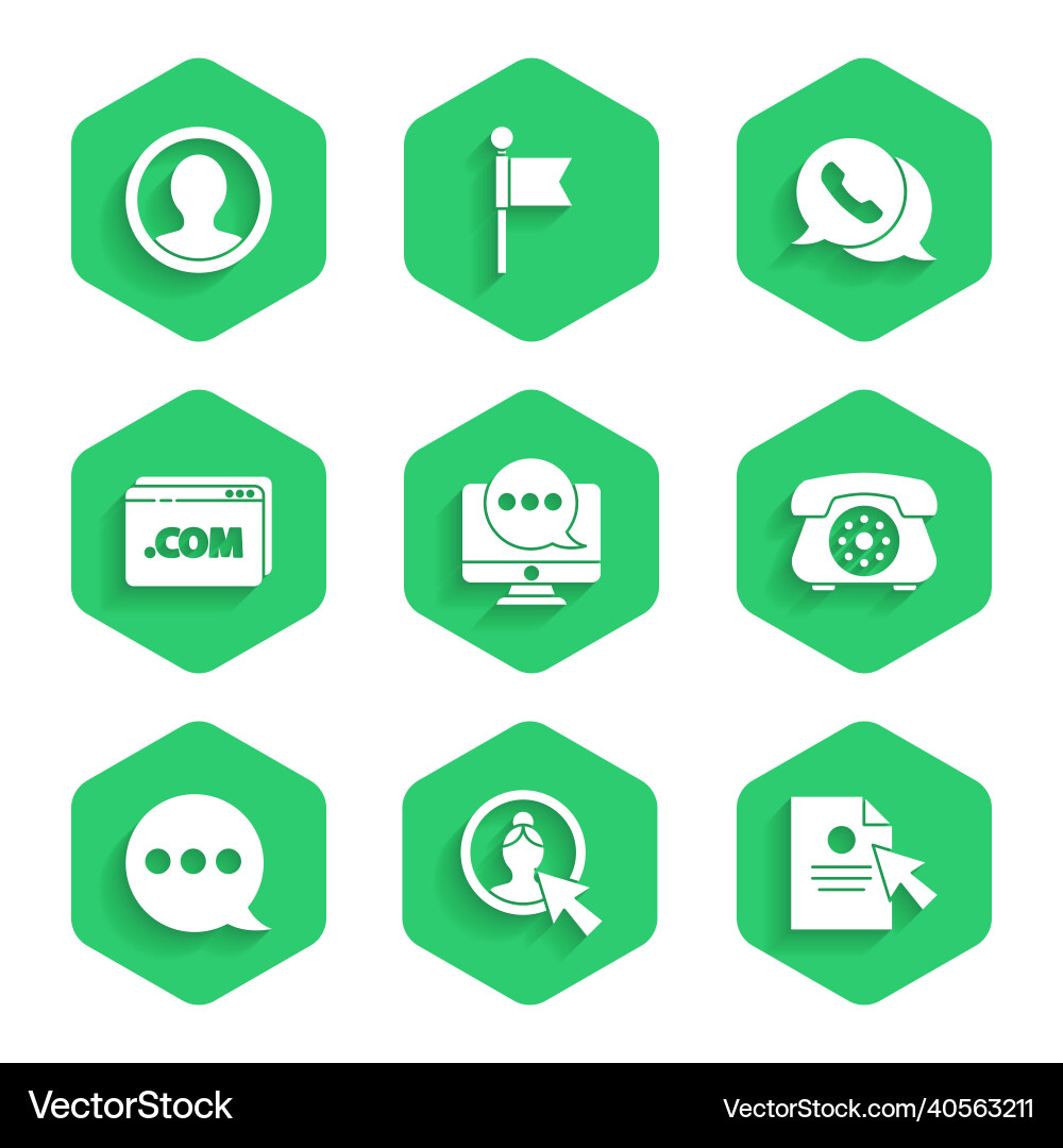 Set chat messages notification on monitor create Vector Image