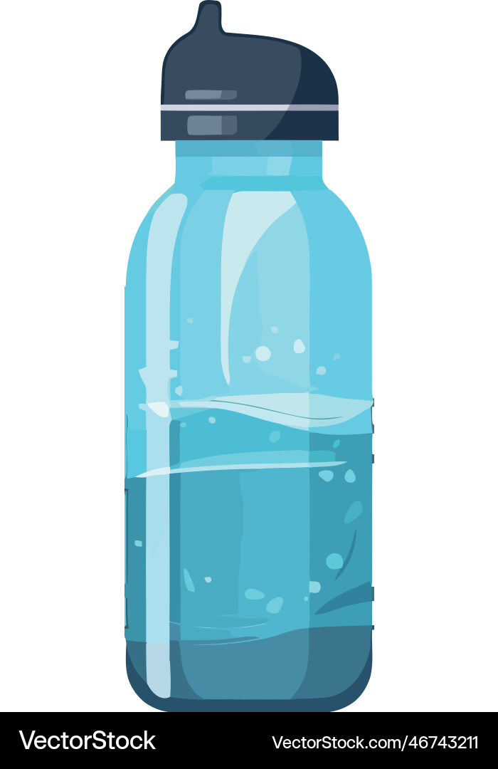 Transparent plastic bottle with purified water Vector Image