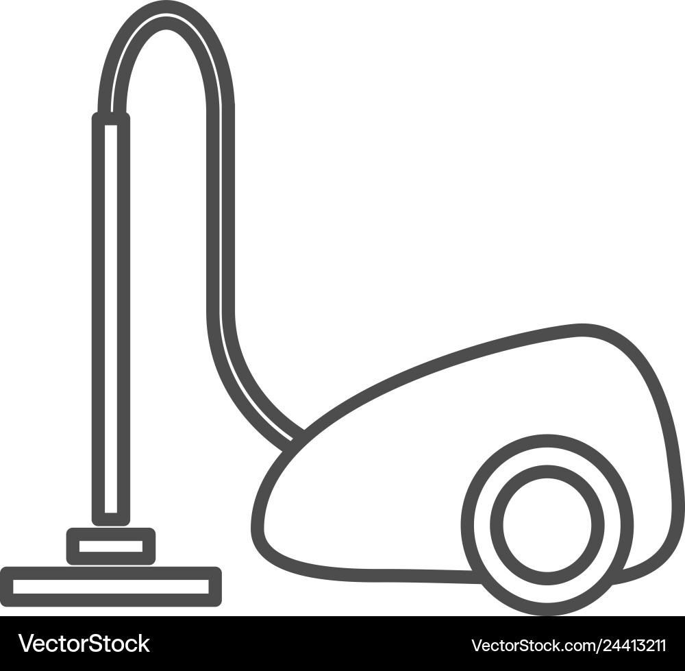 Vacuum cleaner icon outline on white background Vector Image