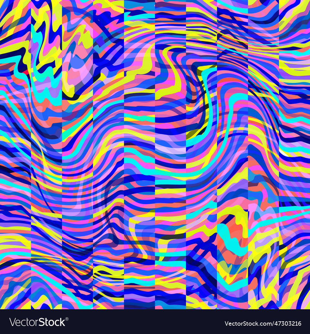 Colorful Abstract Wave Seamless Texture Royalty Free Vector