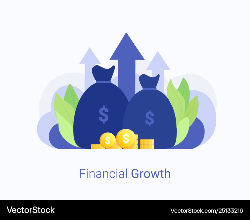 Financial investments concept Royalty Free Vector Image