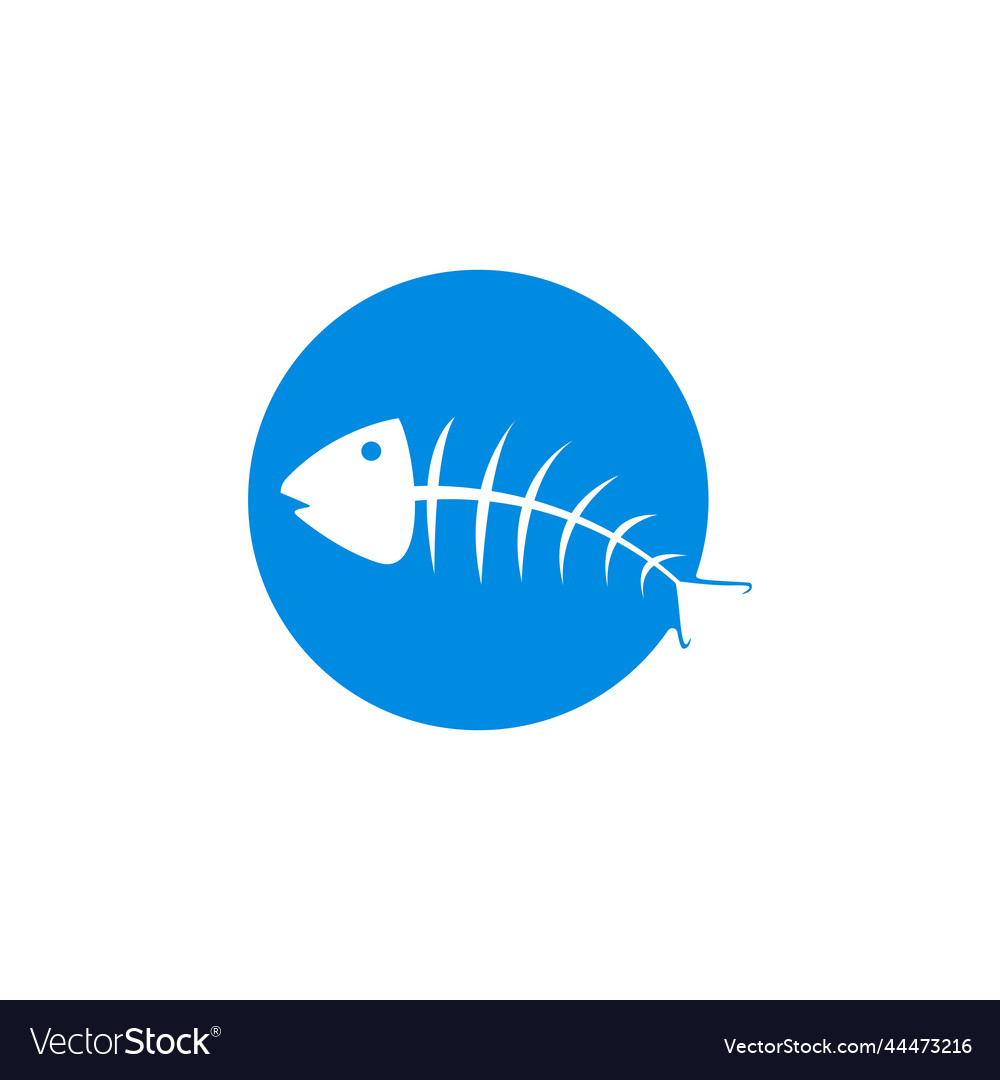 Fishbone logo Royalty Free Vector Image - VectorStock