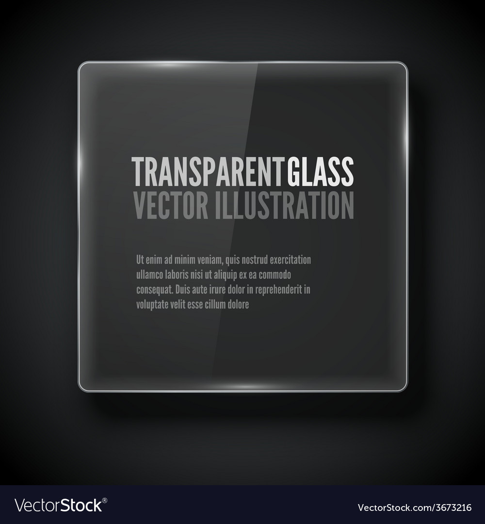Glass frame Royalty Free Vector Image - VectorStock