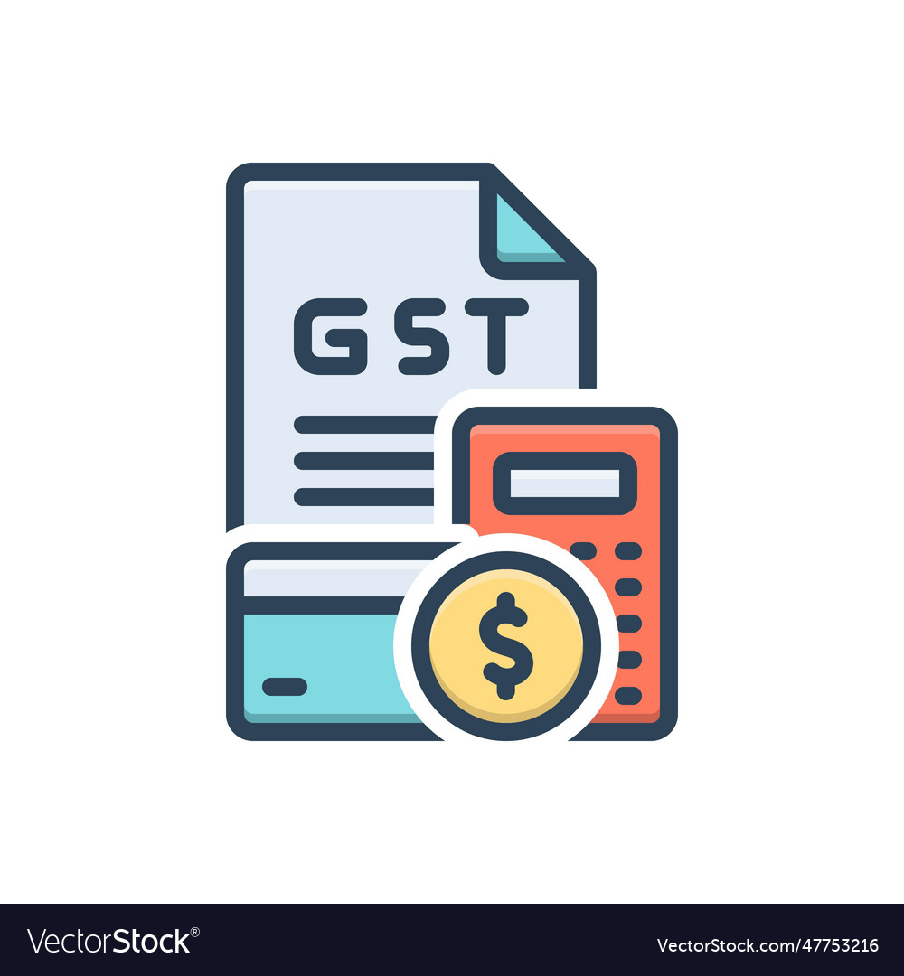 Gst Royalty Free Vector Image - VectorStock