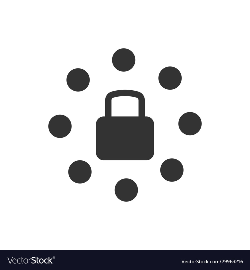Security network icon Royalty Free Vector Image