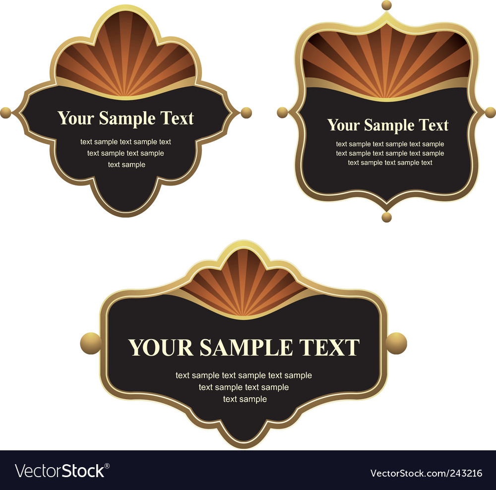 Set labels Royalty Free Vector Image - VectorStock