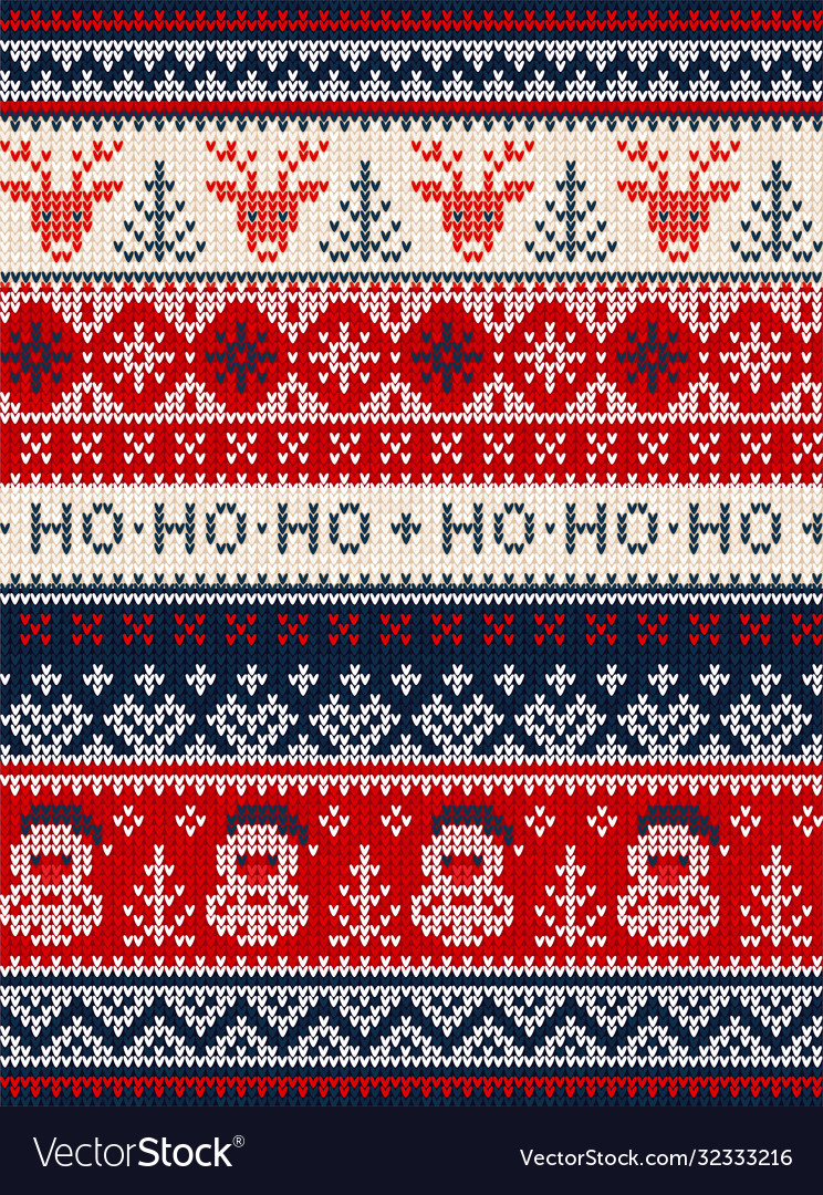 Ugly sweater merry christmas party ornament Vector Image Ugly sweater merry christmas party ornament Vector Image