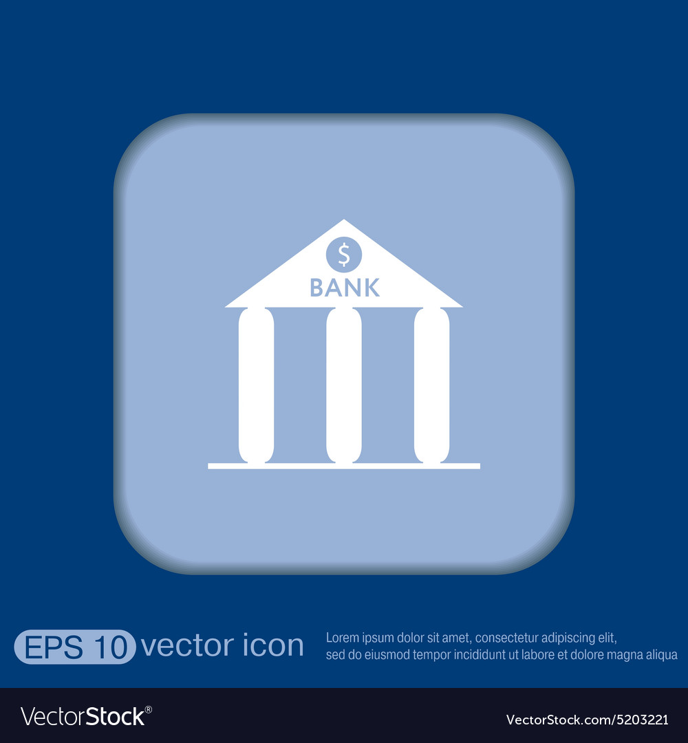 Bank building Royalty Free Vector Image - VectorStock
