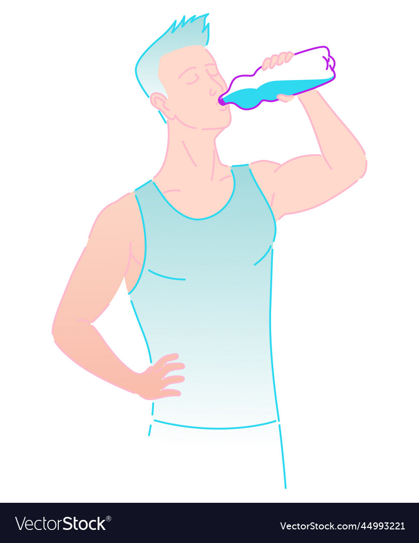 Benefits Drinking Water Healthy Human Body Vector Image