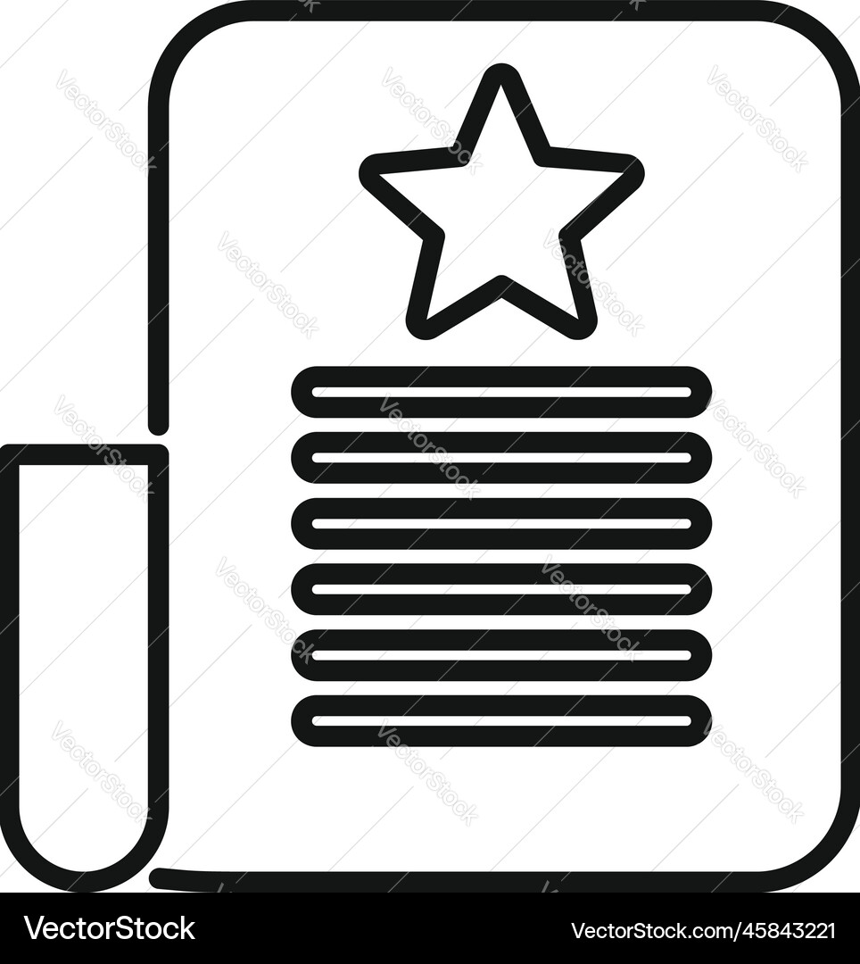 Brand ambassador icon outline social Royalty Free Vector