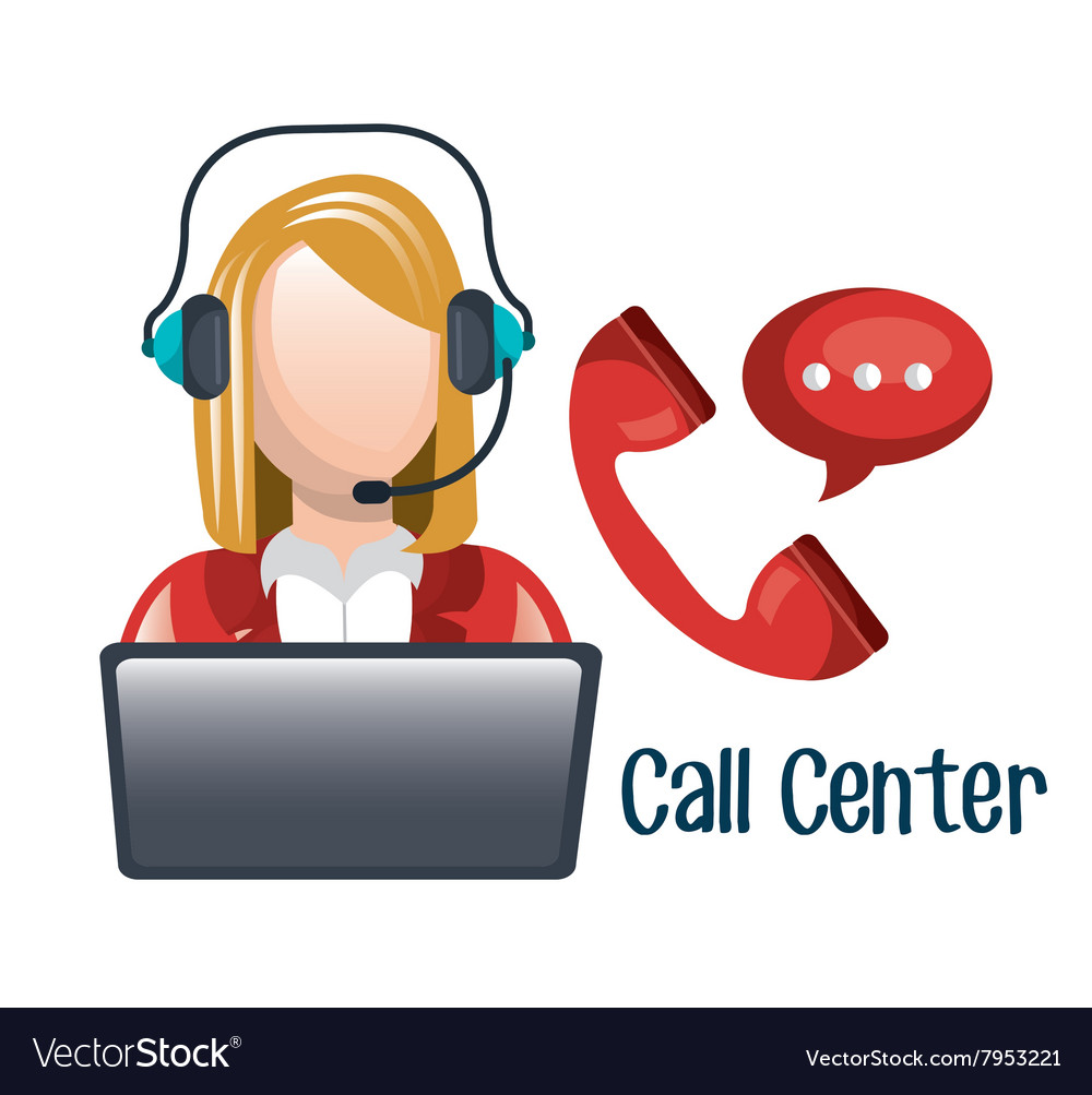 Call center design Royalty Free Vector Image - VectorStock