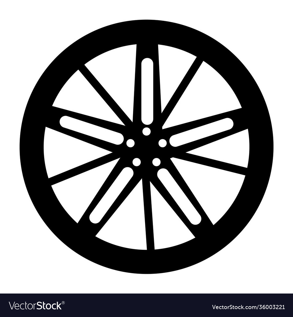 Chrome rim Royalty Free Vector Image - VectorStock