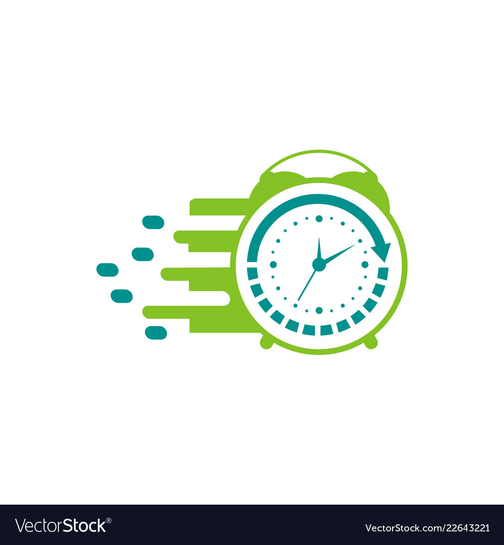 Clock logo design Royalty Free Vector Image - VectorStock