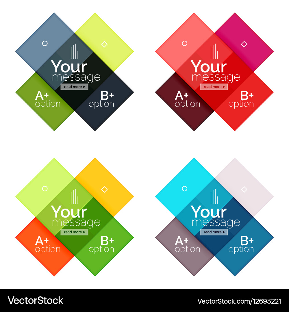 Color stripes infographics templates Royalty Free Vector