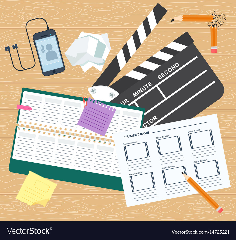 Desktop director image Royalty Free Vector Image